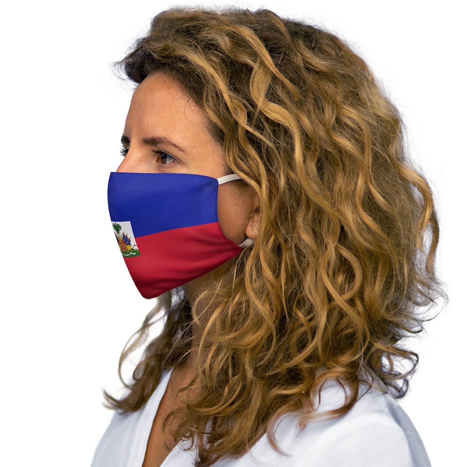 Unisex Haitian flag Face Mask Breathable & Flexible Flag of | Etsy