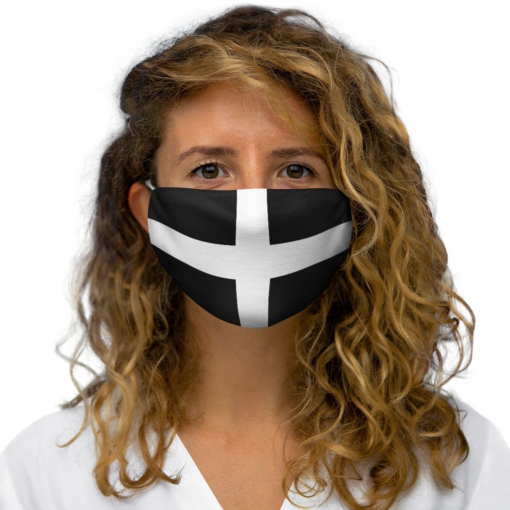 Unisex Cornish flag Face Mask Breathable & Flexible Flag of | Etsy