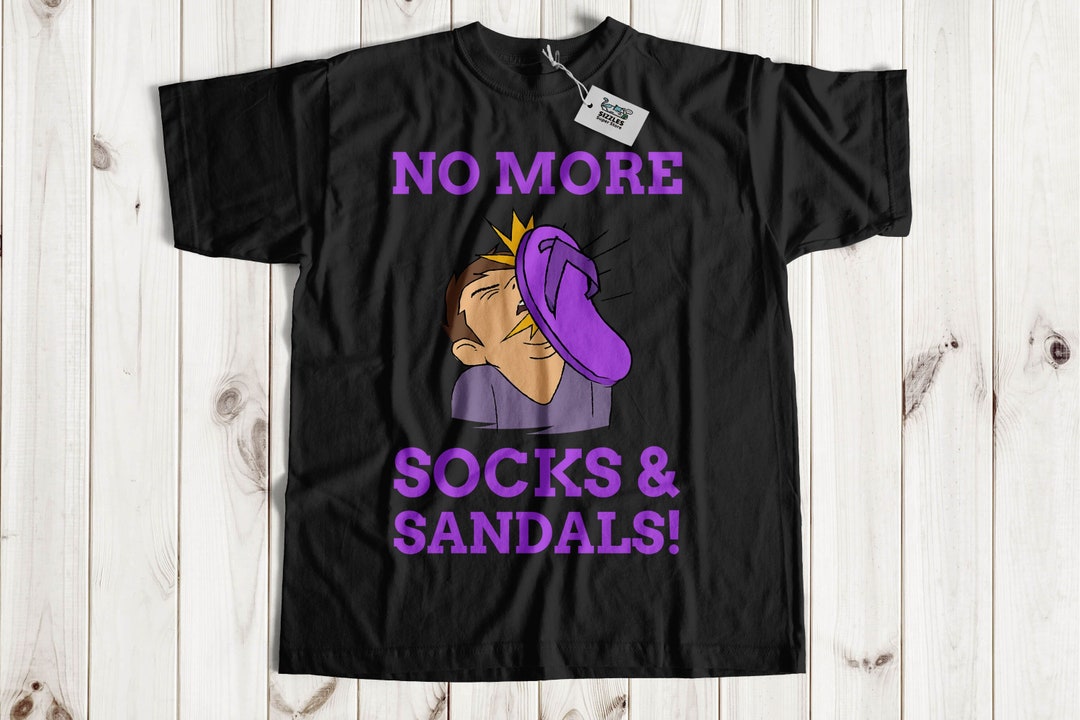 No More Socks & Sandals T-shirt and Flip Flops Gifts for Beach Vacation ...