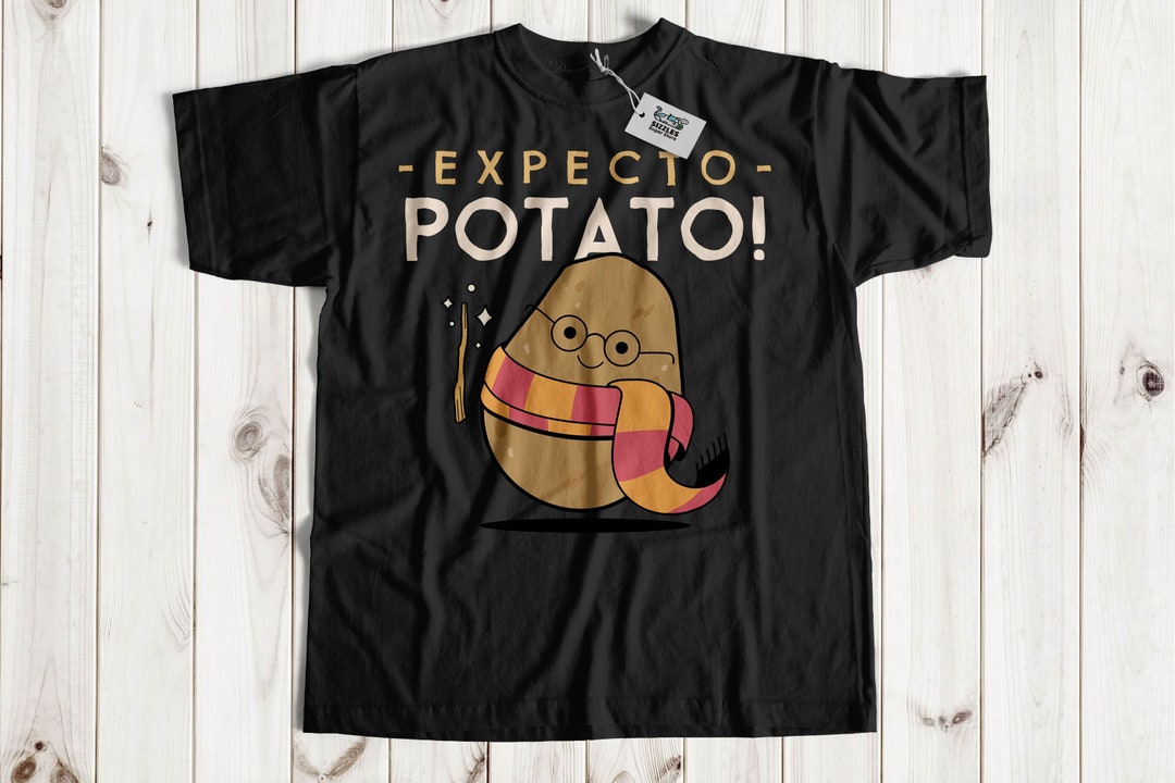 Expecto Potato! Unisex Wizard T-shirt & Magic Wand Potato Gifts - Etsy