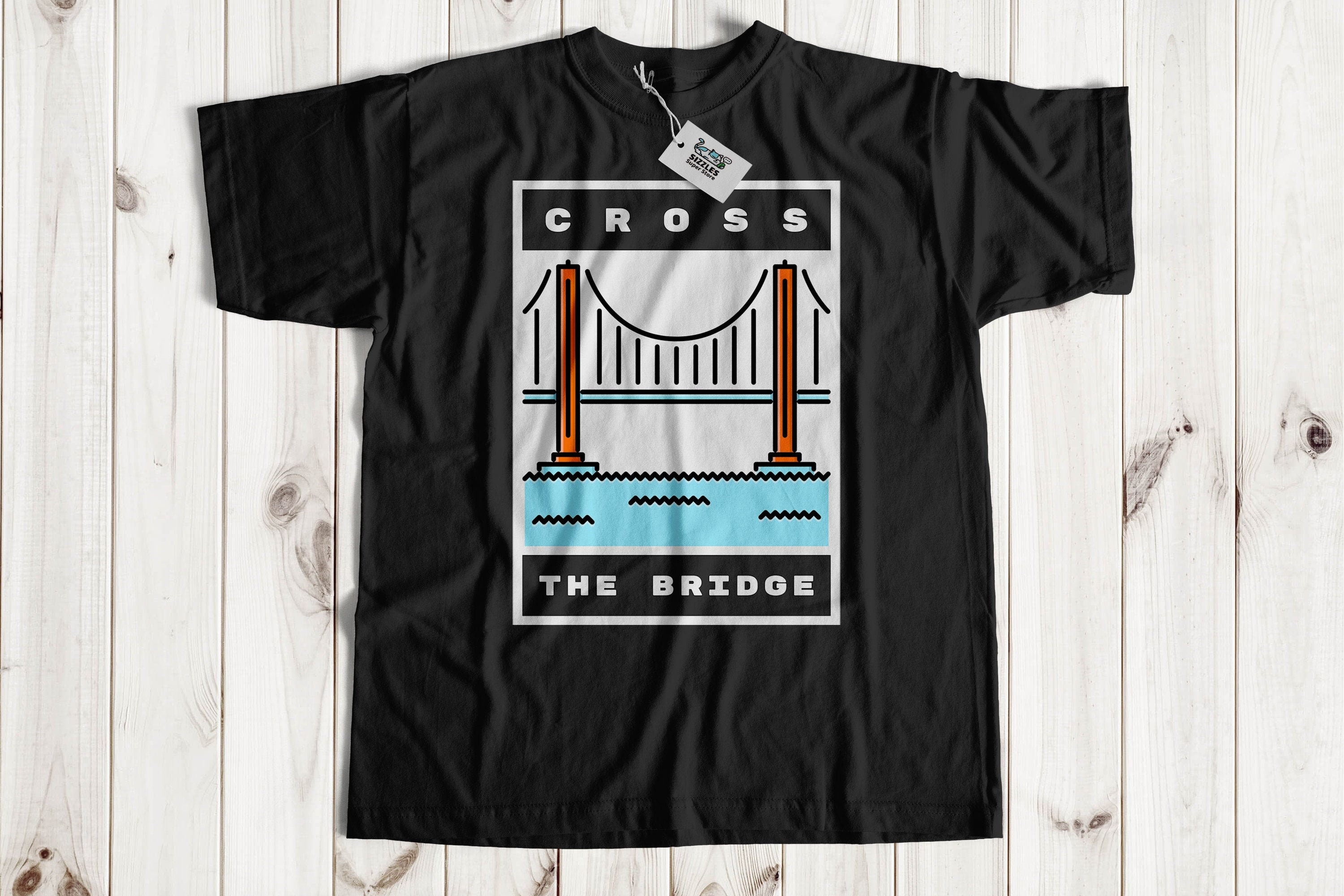 Unisex Iconic Bridge T-shirt Bridge Cartoon Gift Ideas - Etsy UK