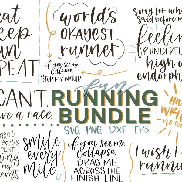 Running SVG Bundle Runners Svg Runner Svg Run Race 5K Marathon Ultra ...