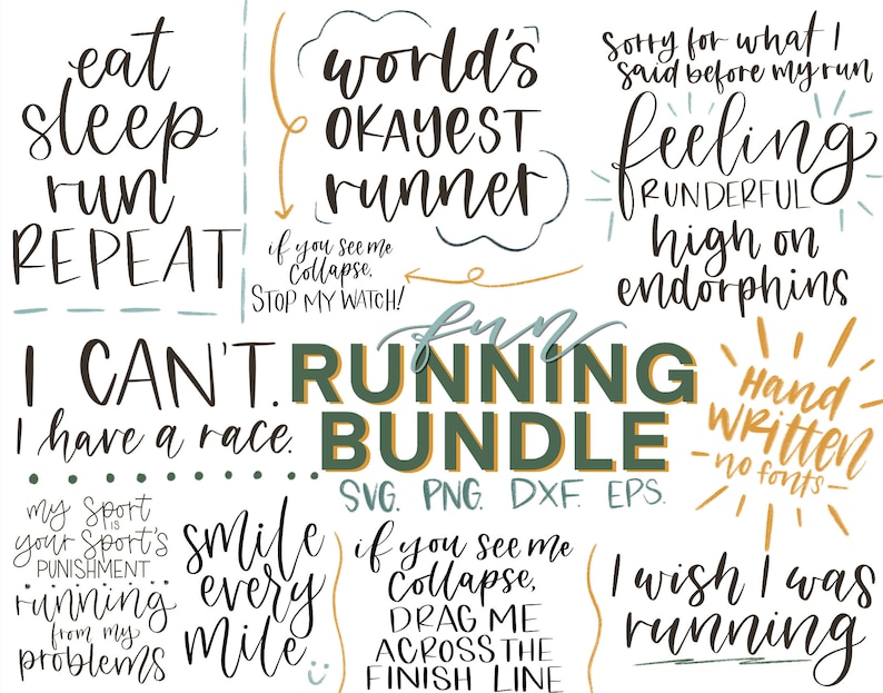 Running SVG Bundle - Runners Svg - Runner Svg - Run Race 5K Marathon ...