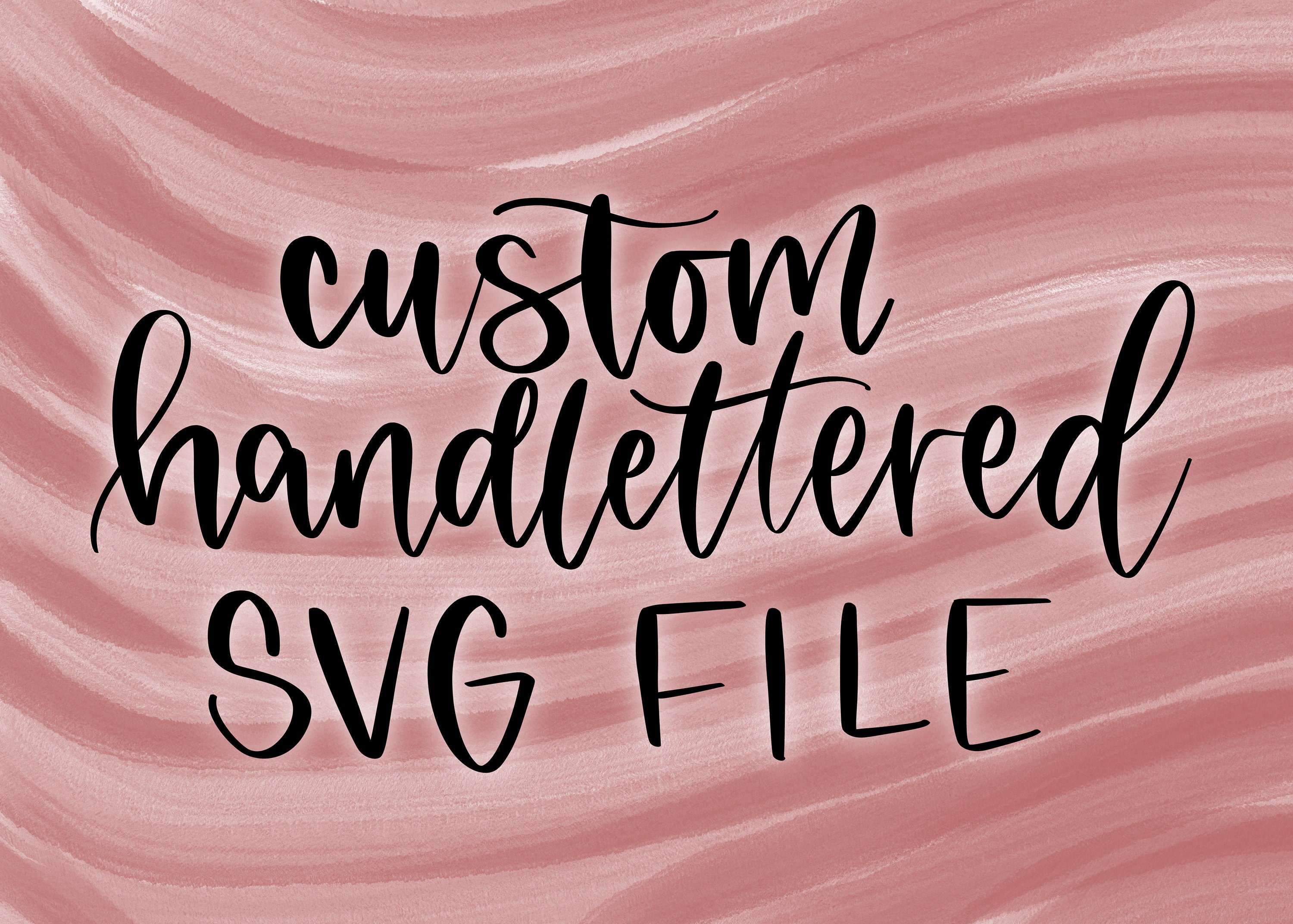 Custom SVG Lettering Word Cricut/silhouette Customized Cut - Etsy