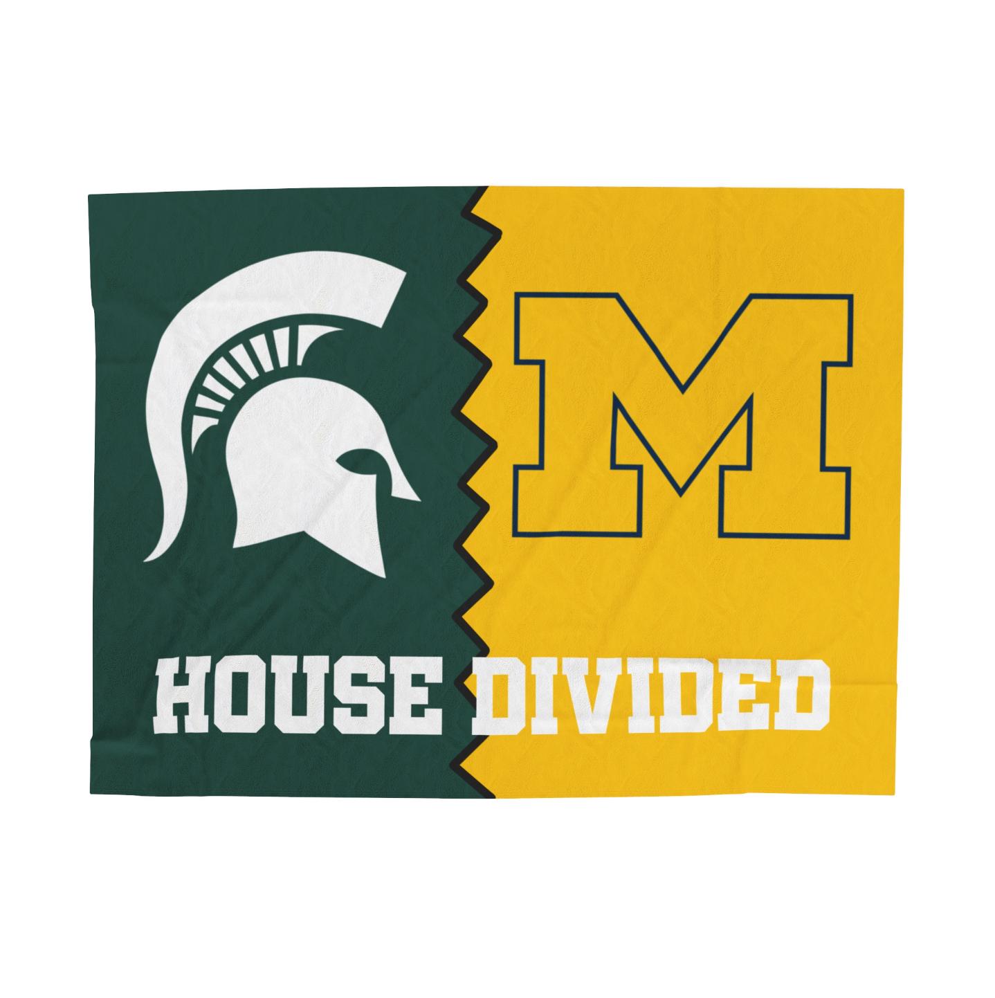 House Divided College Logo Blanket Horizontal - Etsy