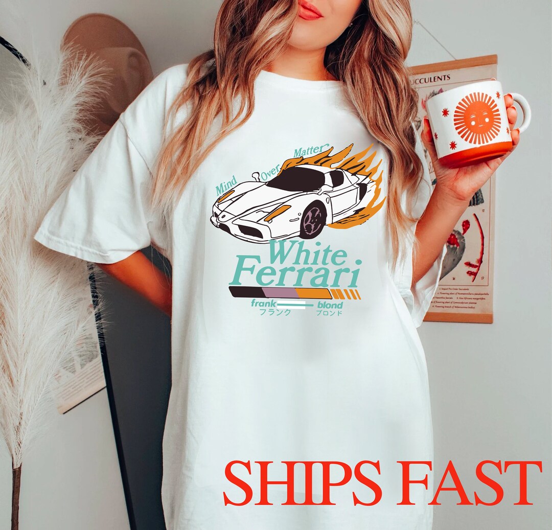 White Ferrari Frank Ocean Blond Pyramids Vinyl Coachella Tee - Etsy
