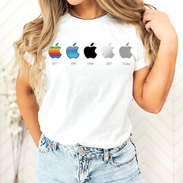 Apple Logo T Shirt - Etsy