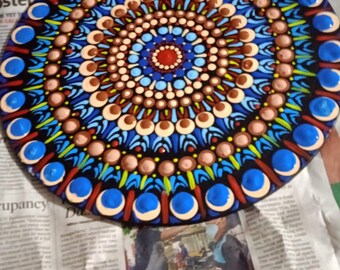 Dotted Mandala Art on MDF Board - Etsy