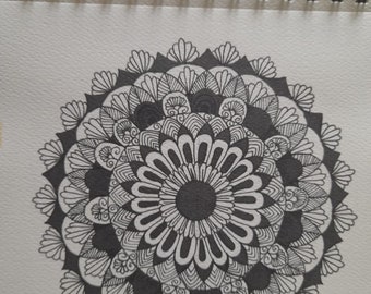 Dotted Mandala Art on MDF Board - Etsy