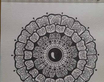 Dotted Mandala Art on MDF Board - Etsy