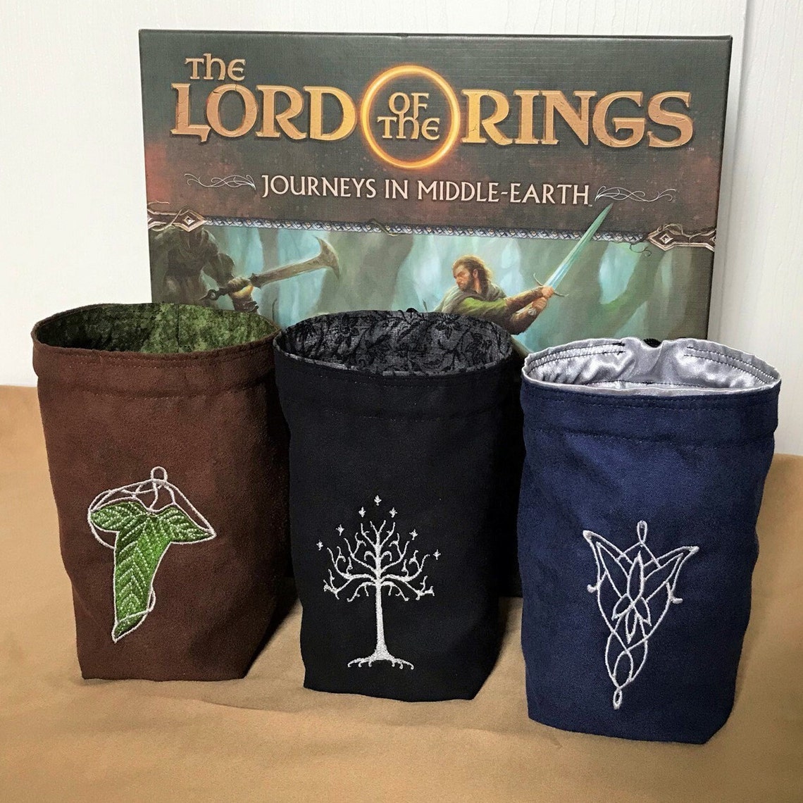 Lord of the Rings Leaf of Lorien Dice Bag Reversible Pouch - Etsy