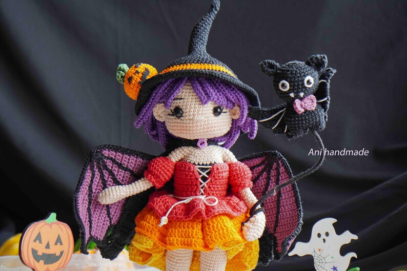 Crochet MORGANA Halloween Doll Pattern (PDF) - Etsy