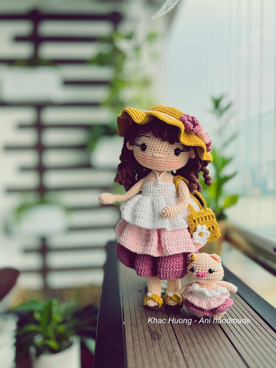 Crochet EMILY Doll Pattern With Pig, PDF English Pattern - Etsy