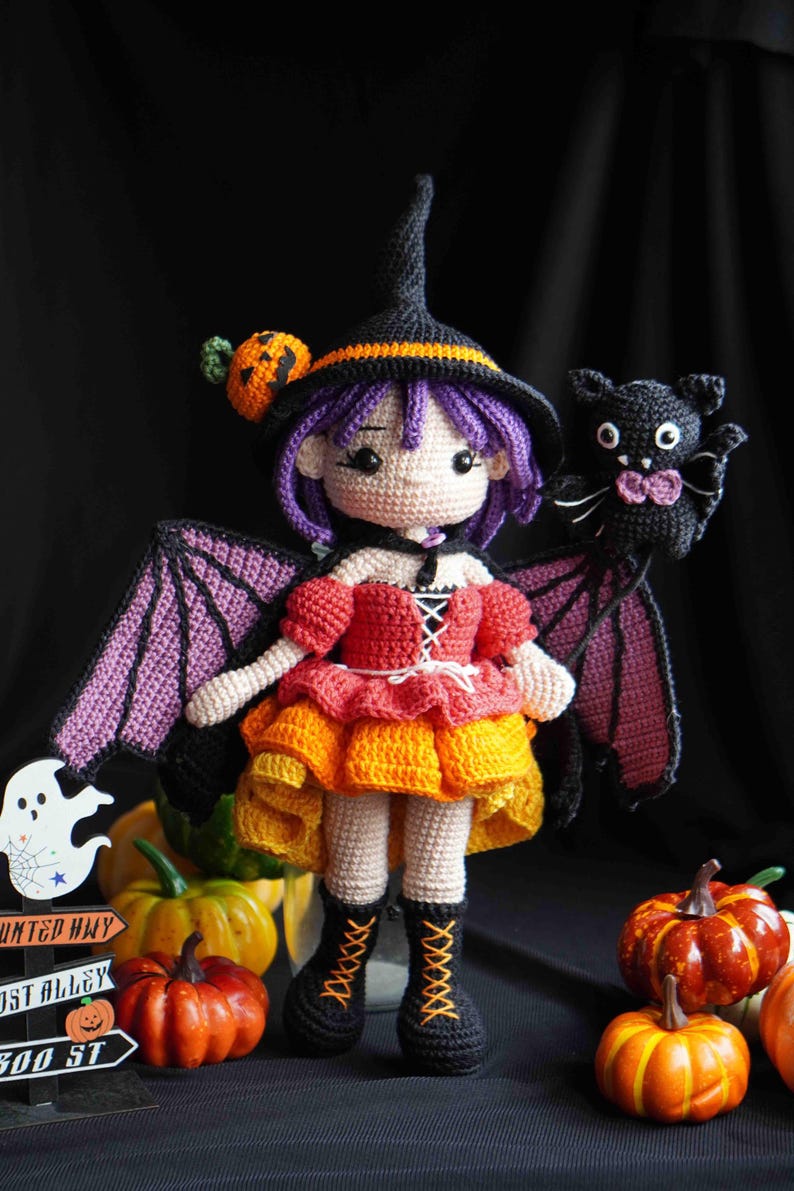 Crochet MORGANA Halloween Doll Pattern (PDF) - Etsy