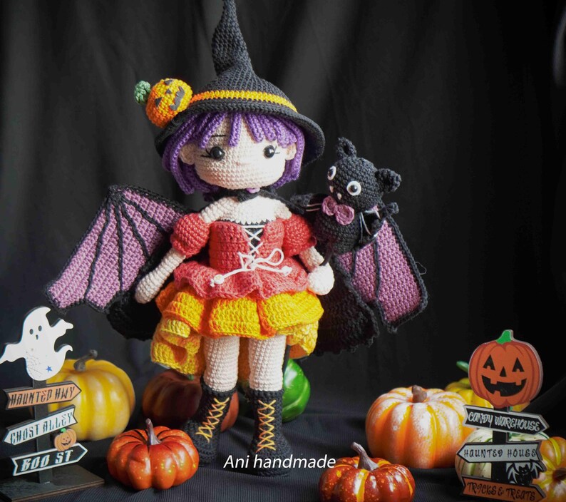 Crochet MORGANA Halloween Doll Pattern (PDF) - Etsy