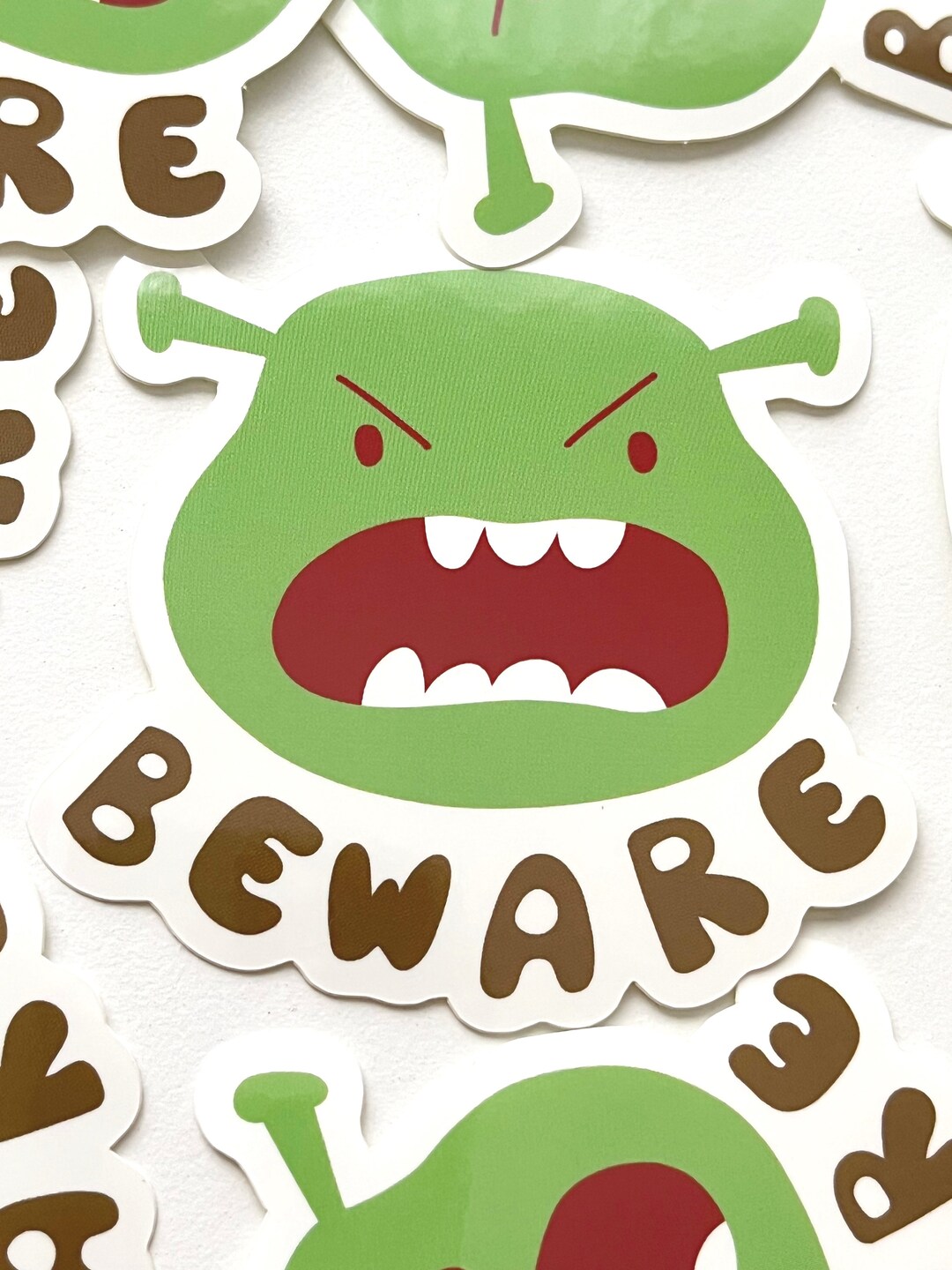 Shrek Sticker, Vinyl Waterproof Sticker, Cute Stickers for Notebooks ...