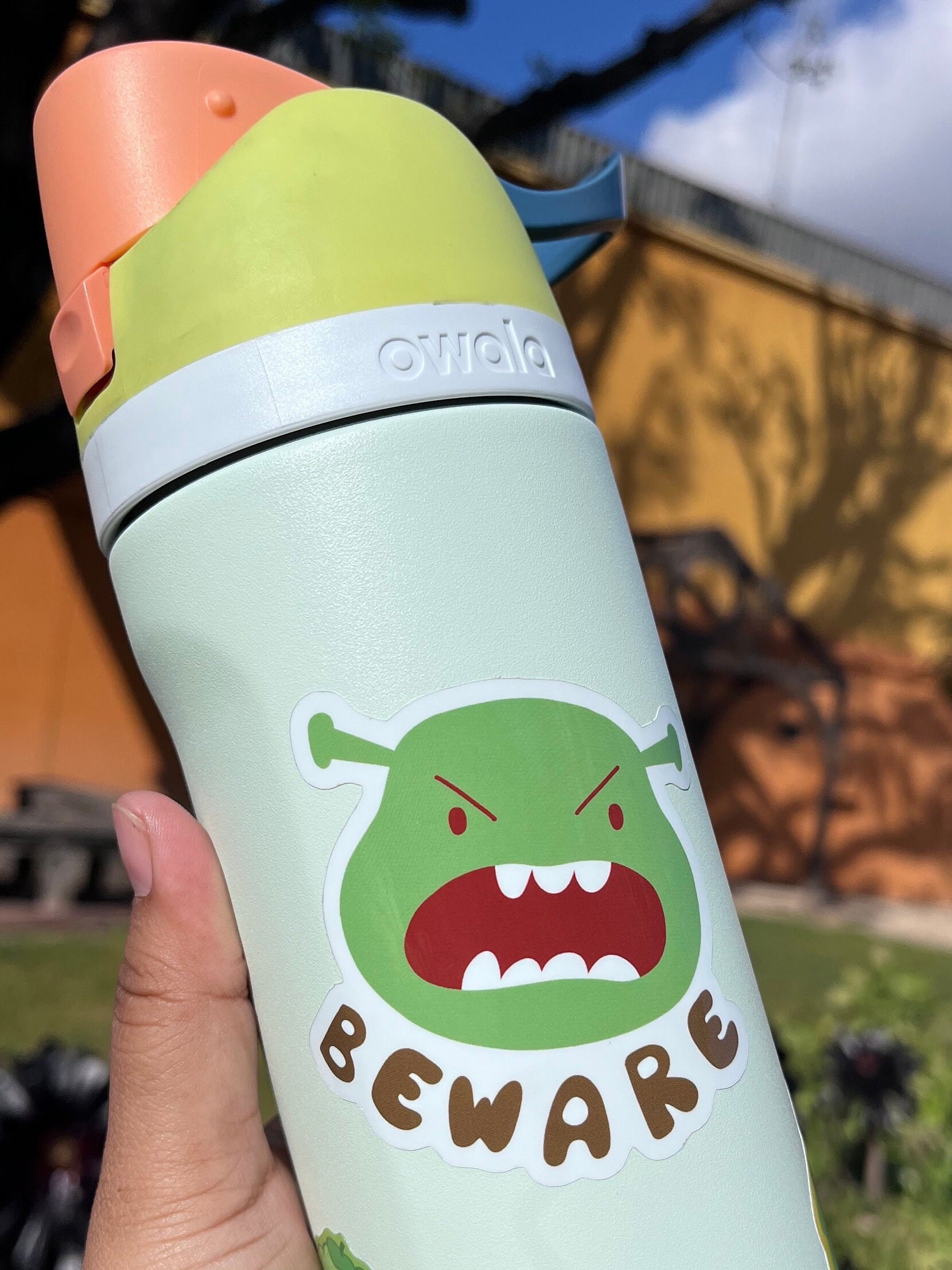 Shrek Sticker, Vinyl Waterproof Sticker, Cute Stickers for Notebooks ...