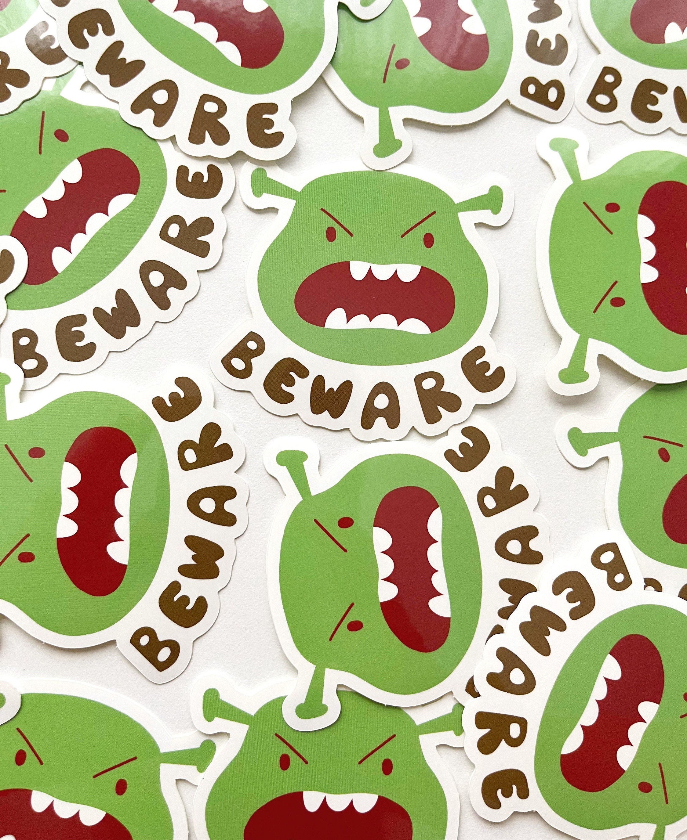Shrek Sticker, Vinyl Waterproof Sticker, Cute Stickers for Notebooks ...