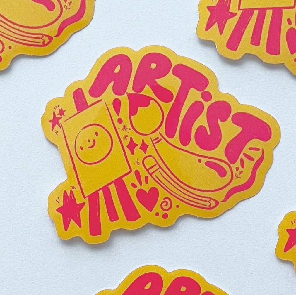 Artist Sticker Vinyl Waterproof Sticker Cute Stickers for - Etsy