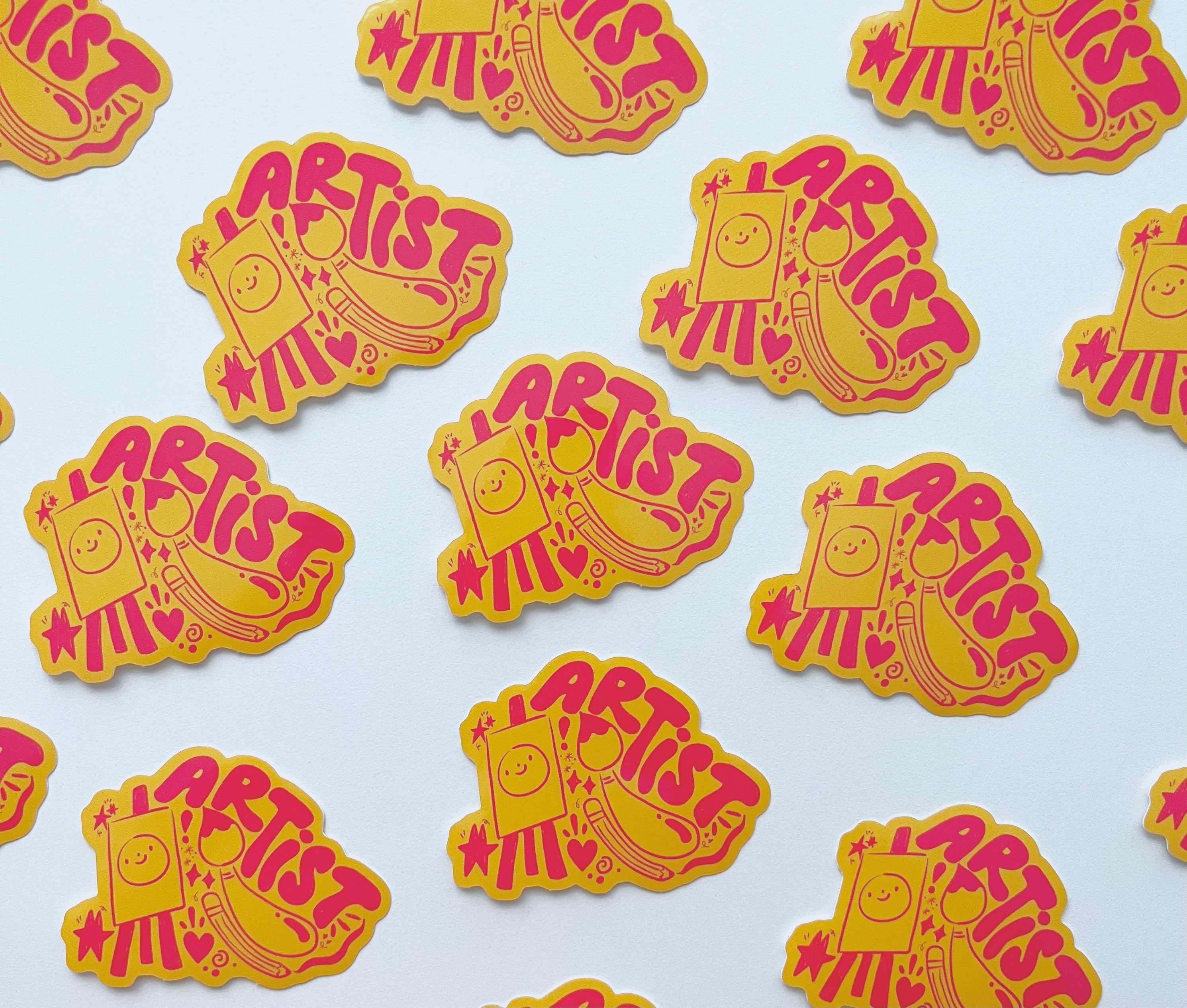 Artist Sticker Vinyl Waterproof Sticker Cute Stickers for - Etsy