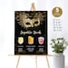 80s Bar Menu Sign, Signature Drinks Sign, Chalkboard Design Menu Bar ...
