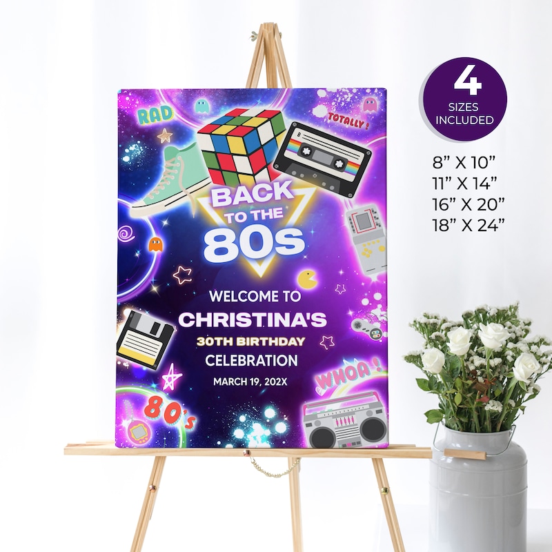 80s Birthday Party - Etsy