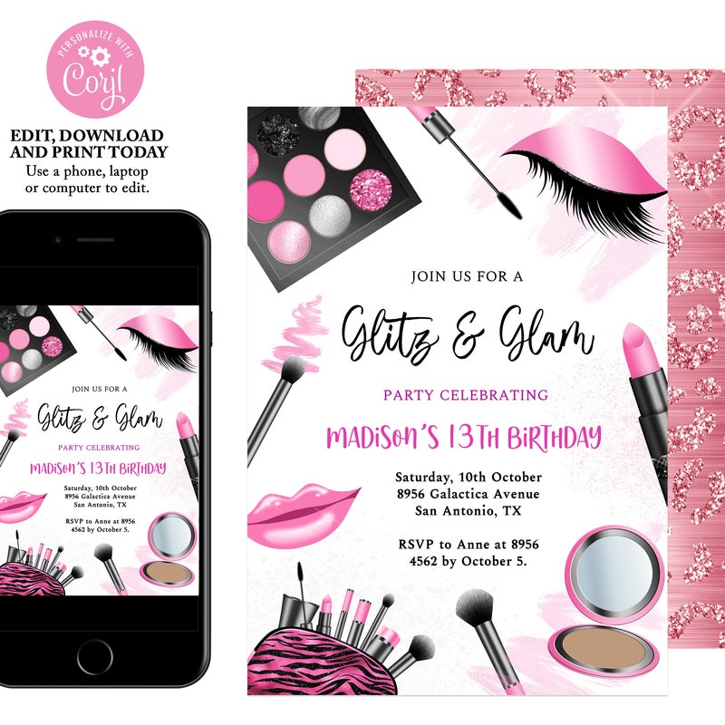 Makeup Theme Party - Etsy