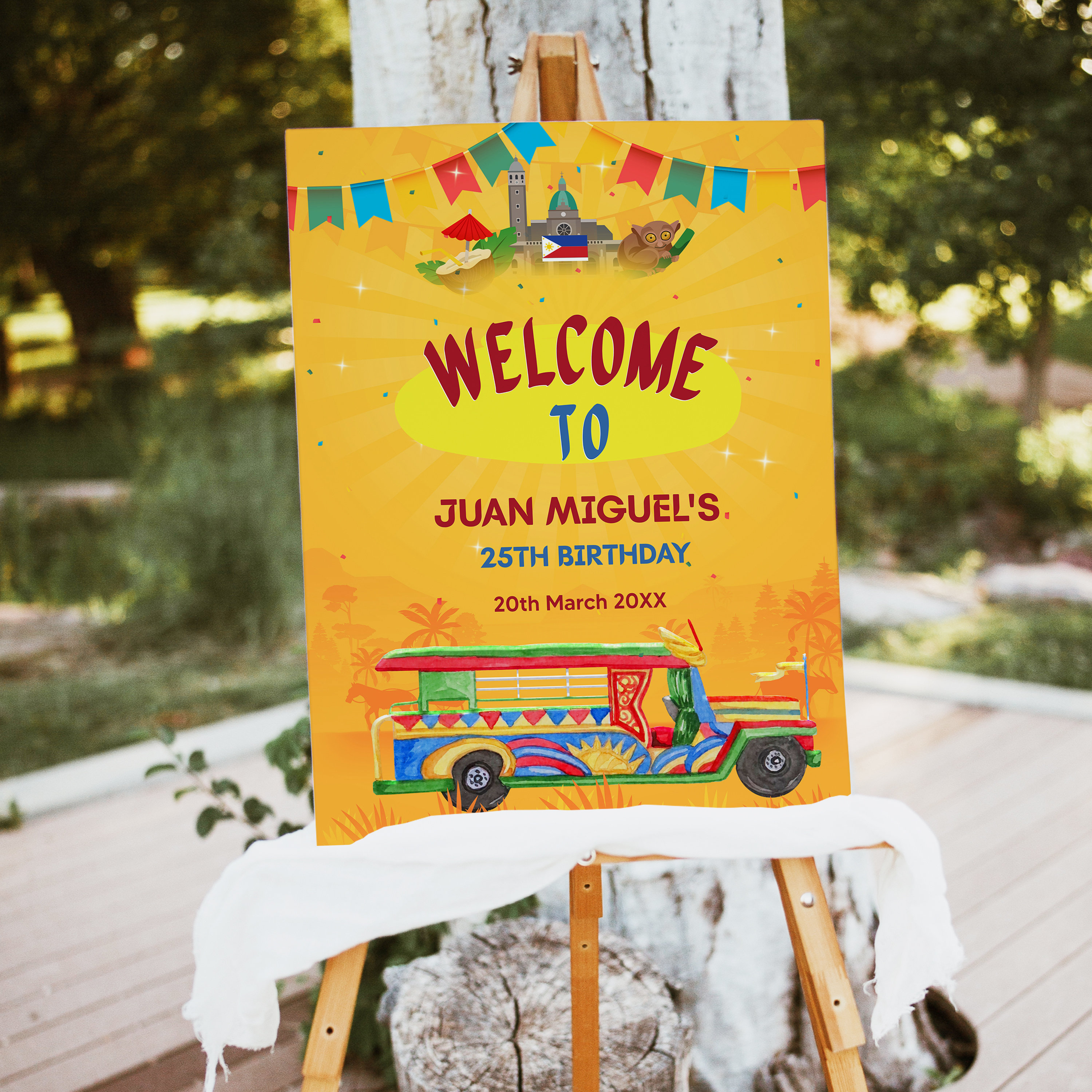 Filipino Event Welcome Sign Filipino Fiesta Filipino Buffet - Etsy