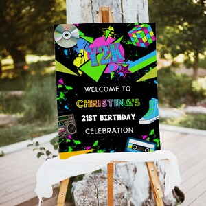 Y2K Welcome Sign, Early 2000s Theme Poster, Y2K Custom Sign, Back to ...