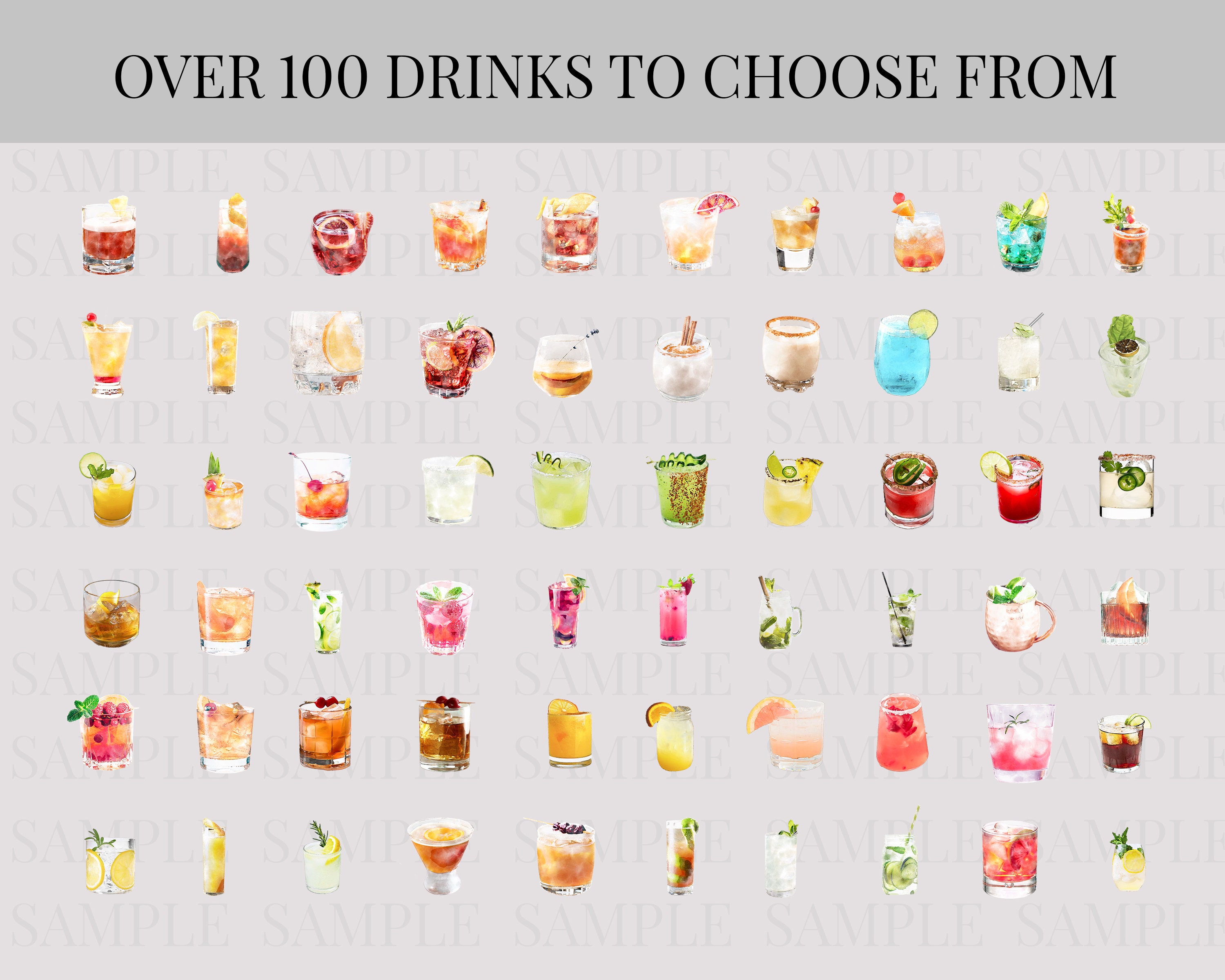 80s Bar Menu Sign Signature Drinks Sign Chalkboard Design - Etsy