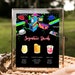 Arcade Bar Menu Sign, Video Game Party Drinks Sign, Party Neon ...