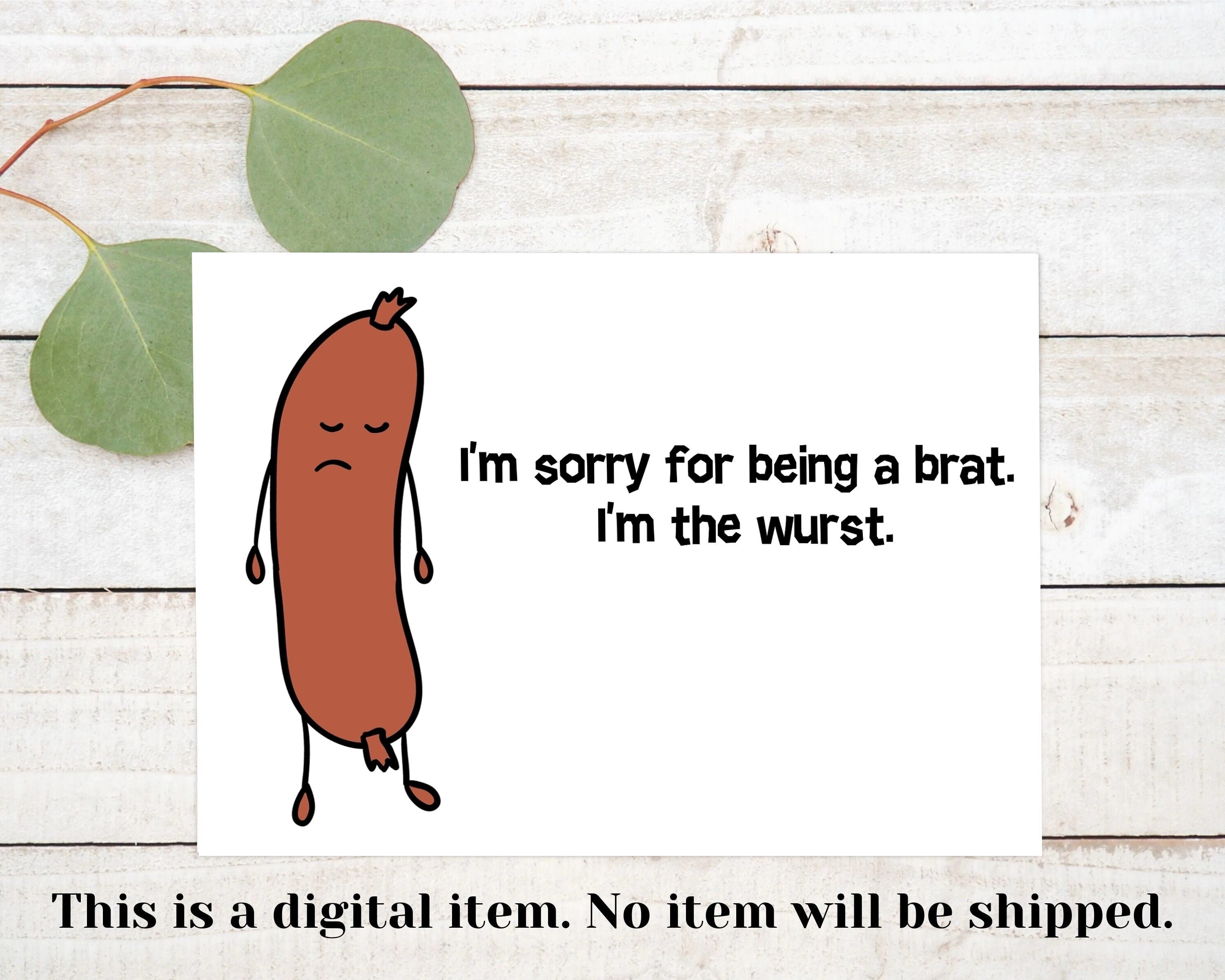 Apology Card Sorry card Funny Apology Card Apology card | Etsy