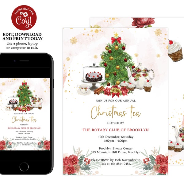 Christmas Tea Party - Etsy