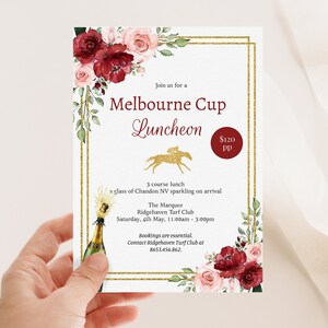 Melbourne Cup Luncheon Invitation, Kentucky Derby Invite, Luncheon ...
