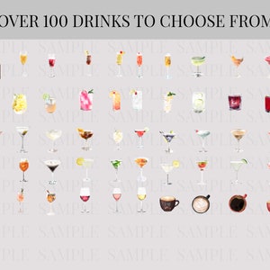 80s Bar Menu Sign, Signature Drinks Sign, Chalkboard Design Menu Bar ...