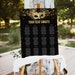 Masquerade Gold and Black Seating Sign, Mardi Gras Seating Chart, Your ...