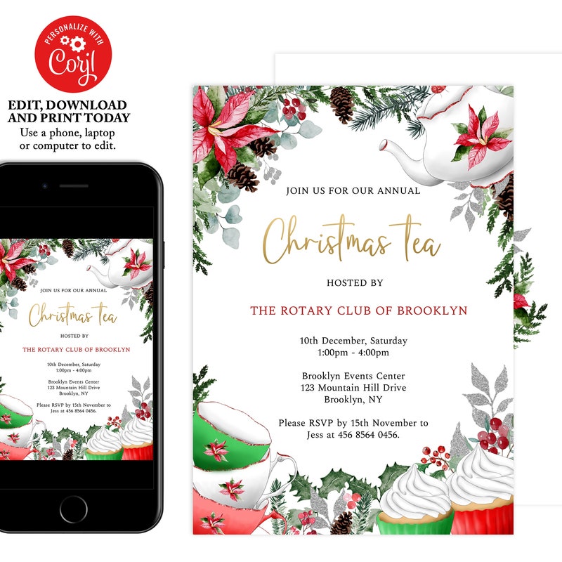 Christmas Tea Party - Etsy