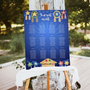 Filipino Christmas Party Seating Sign, Filipino Fiesta Seating Chart ...