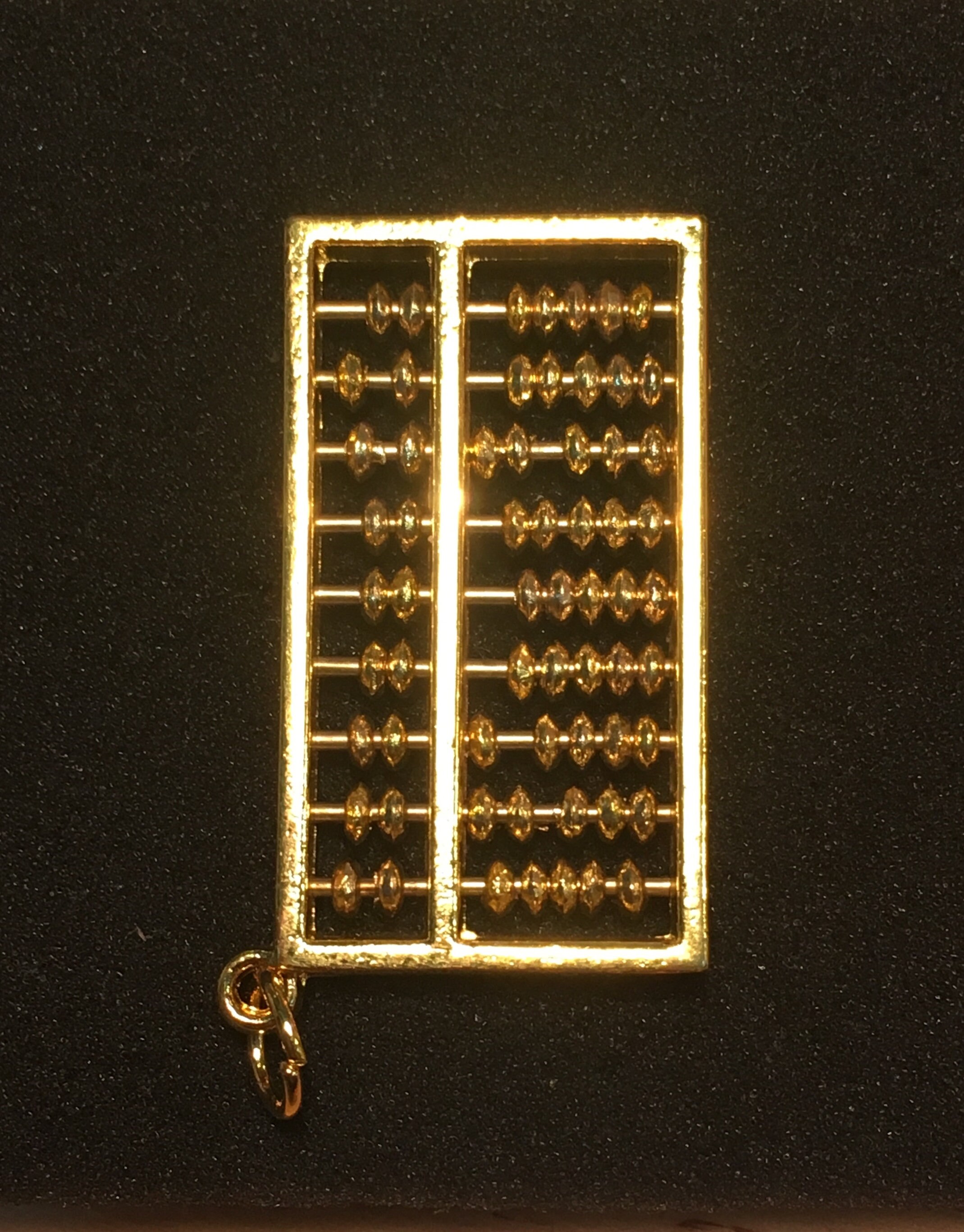 Miniature Abacus Vintage Golden Charm - Etsy