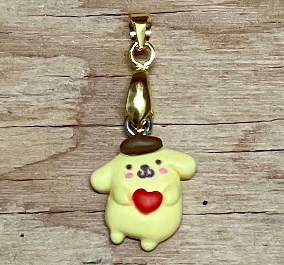 Pompompurin Vintage Miniature Charm / Pendant on 18K Gold Plated ...