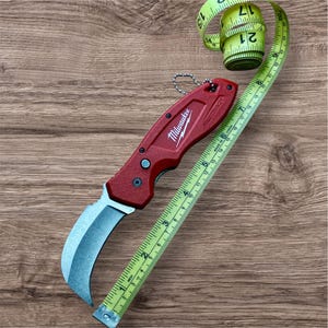 MILWAUKEE FASTBACK Stainless Steel Hawkbill Folding Knife With 2.45 In ...