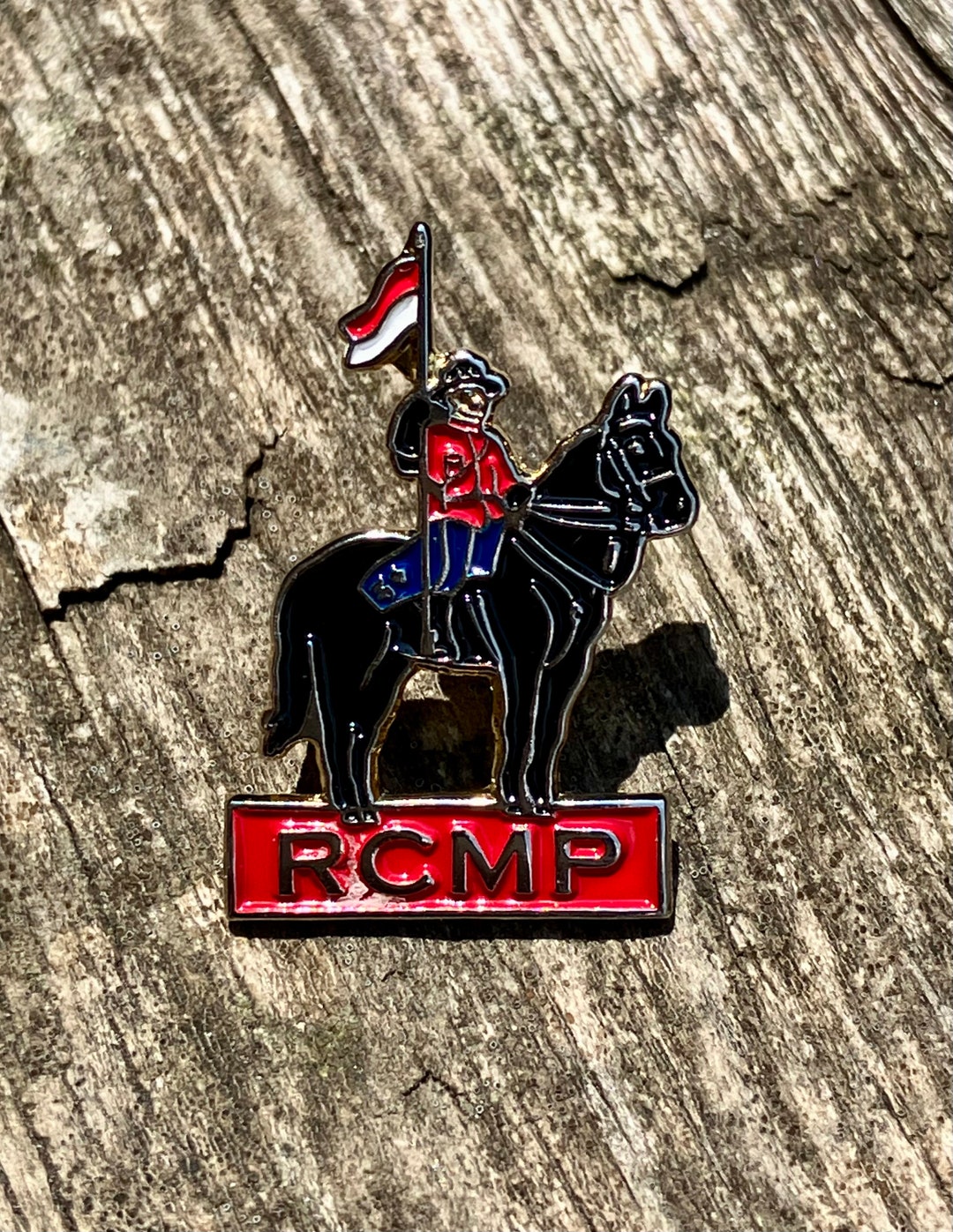 RCMP Royal Canadian Mounted Police - Vintage Enamel Pin - Etsy