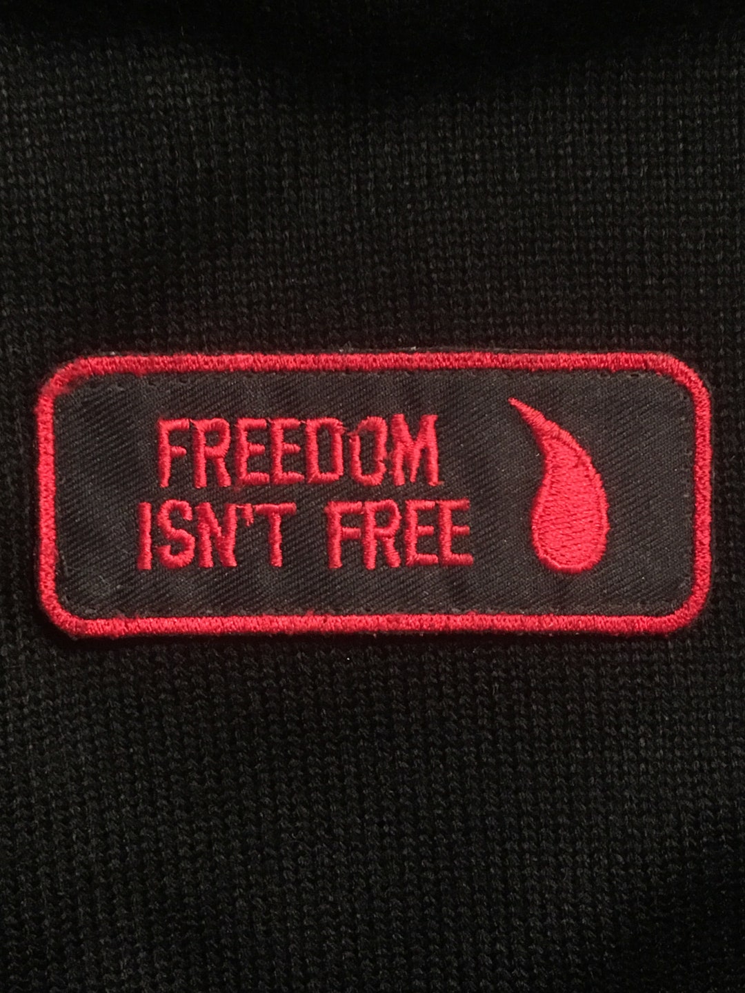 Freedom Isnt Free - Vintage Sew on Patch - Etsy