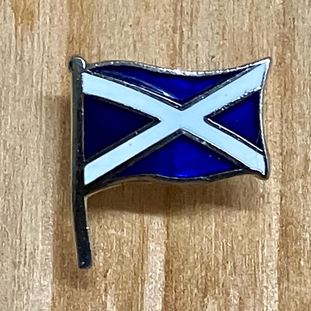 Scotland Flag - Vintage Lapel Pin - Etsy