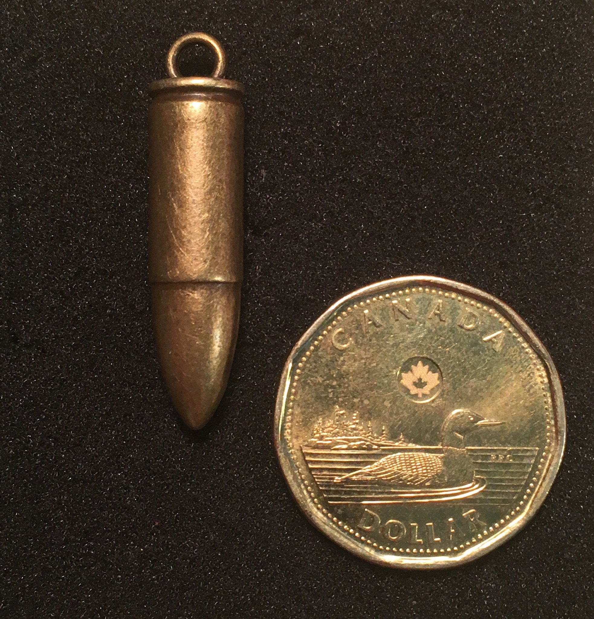 9 Mm Bronze Charm Bullet Vintage Amulet - Etsy UK
