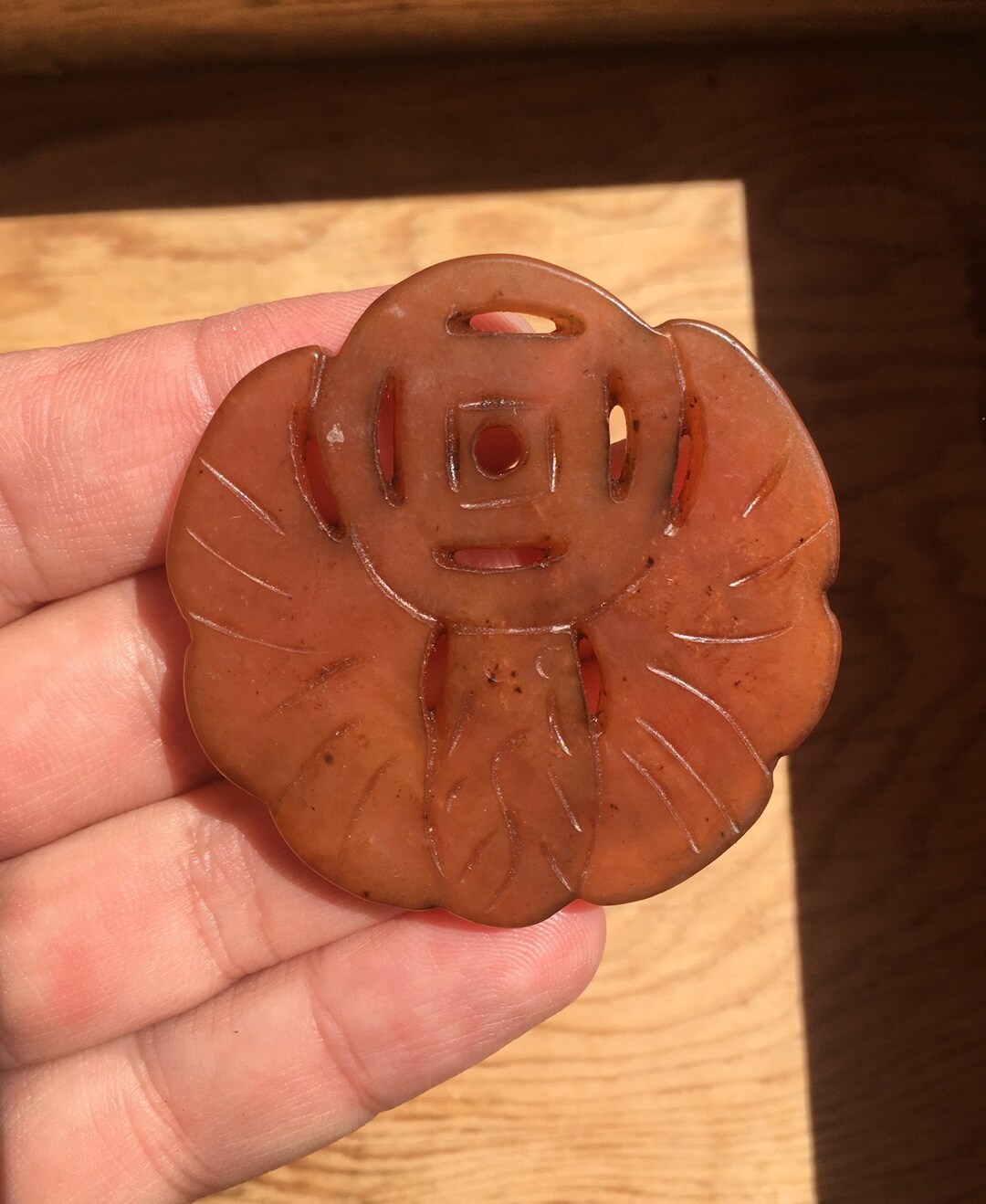 Carved Agate Stone Vintage Chinese Amulet - Etsy