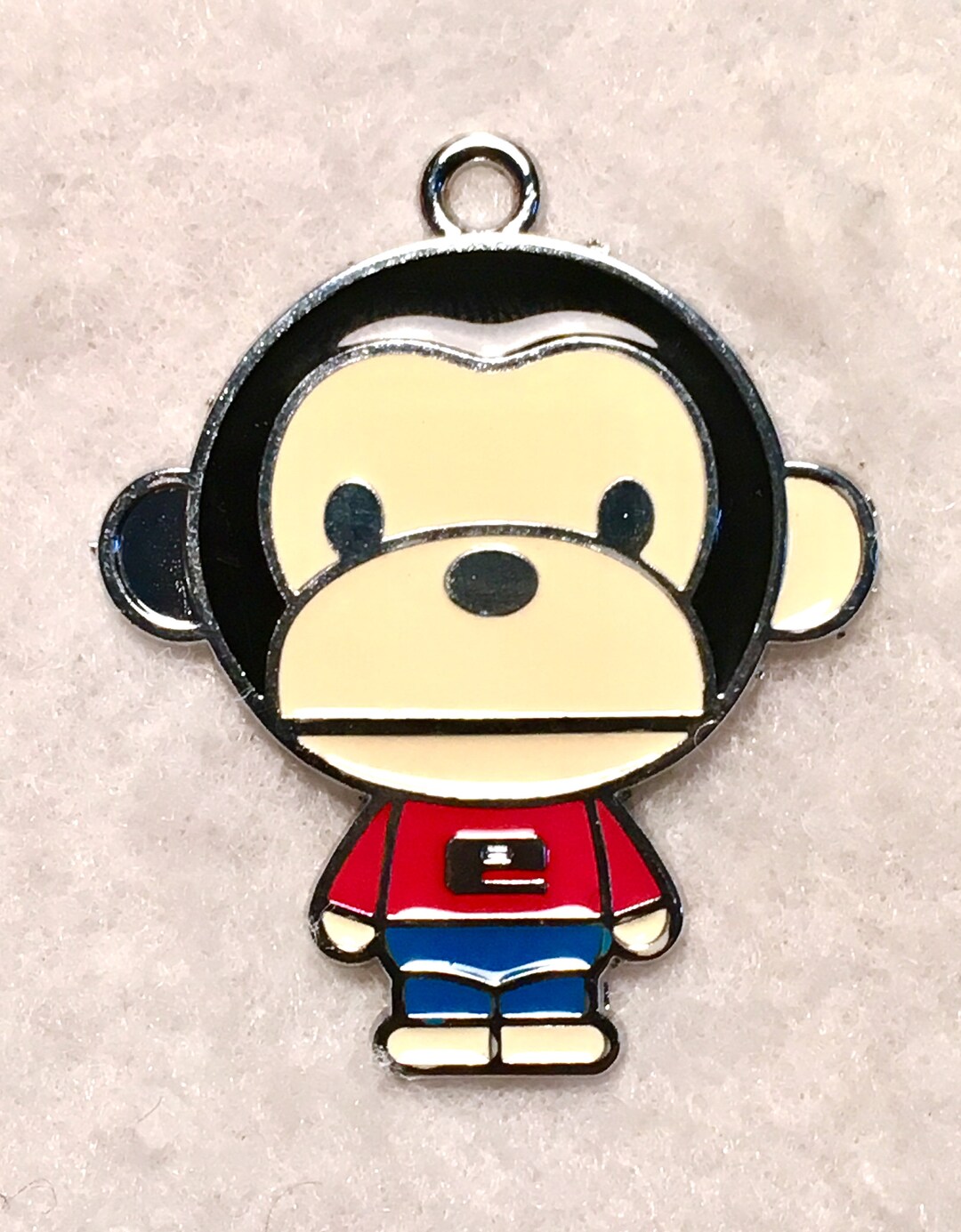 Monkey Enamel Charm - Etsy