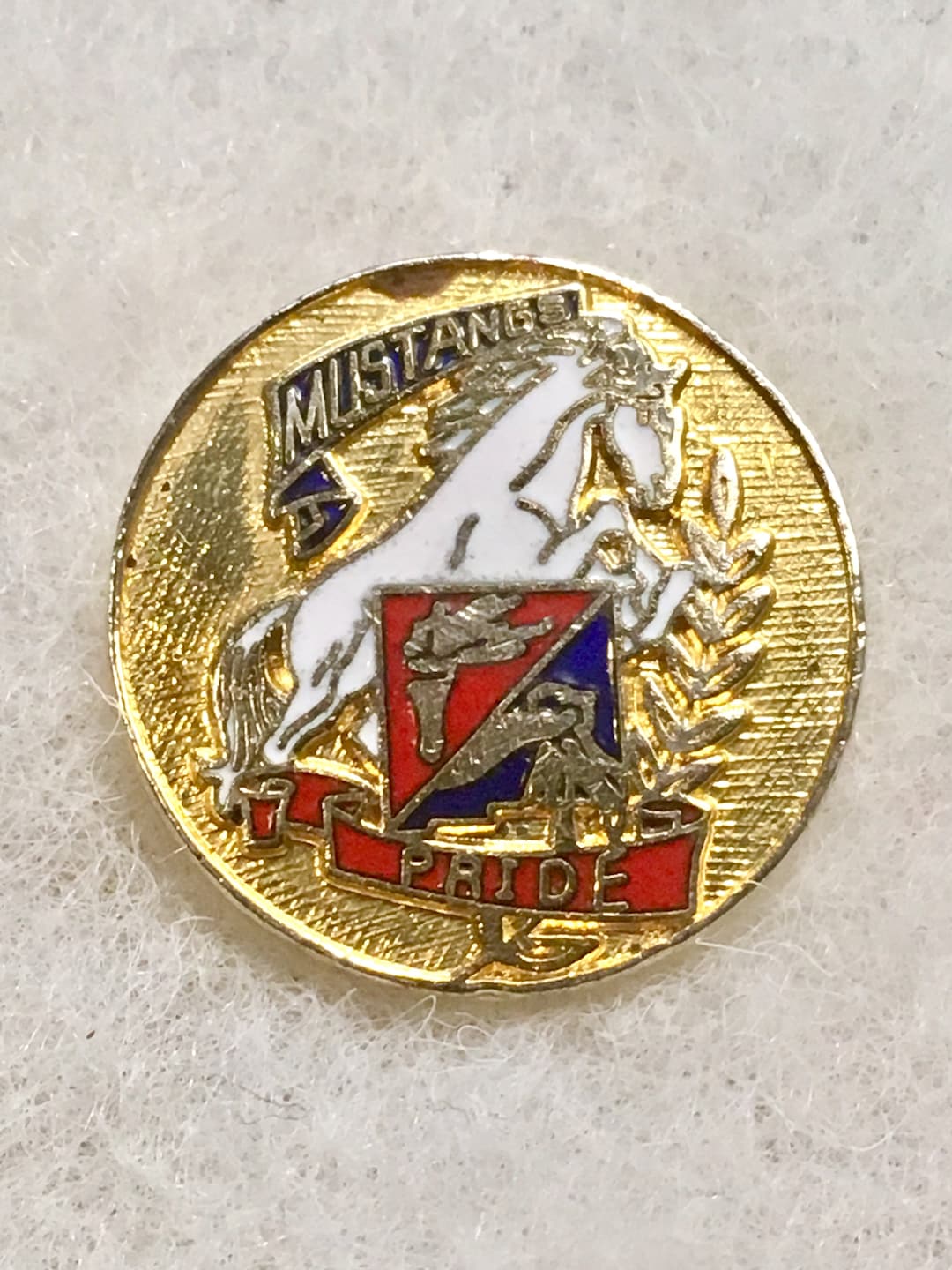 Mustangs Pride - Vintage Enamel Pin - Etsy
