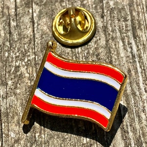 Thailand Flag Vintage Pin - Etsy