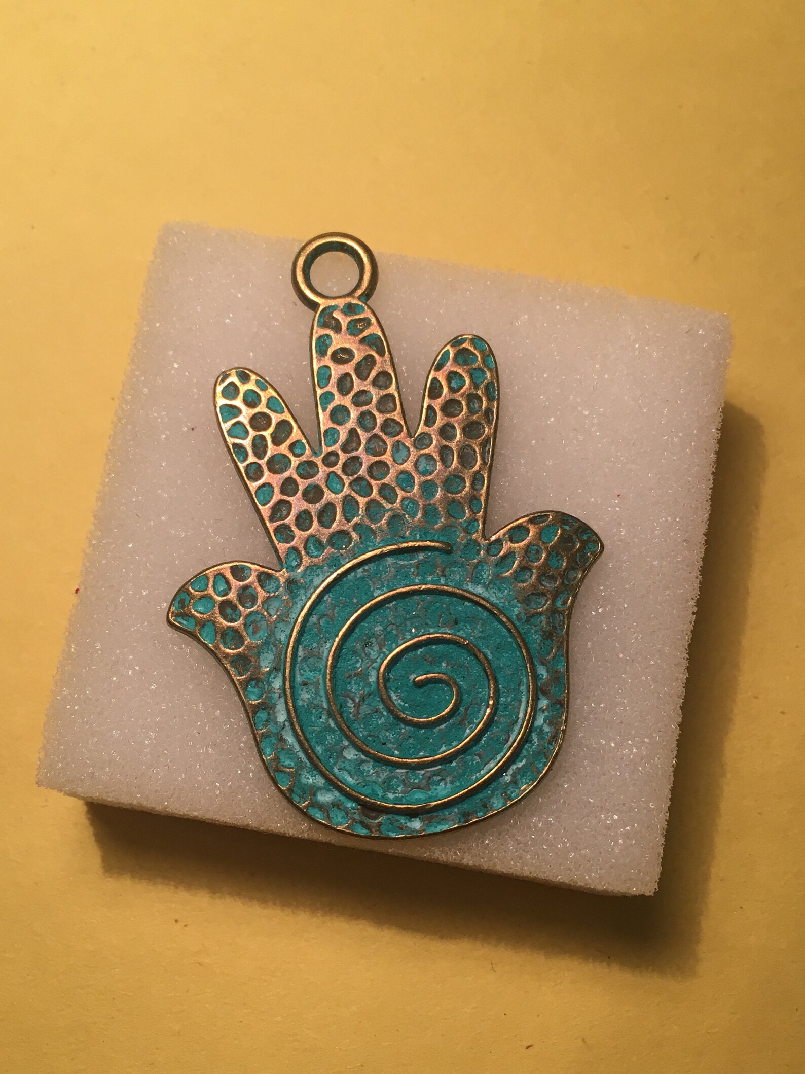 Spiritual Hand Vintage Copper Amulet | Etsy UK